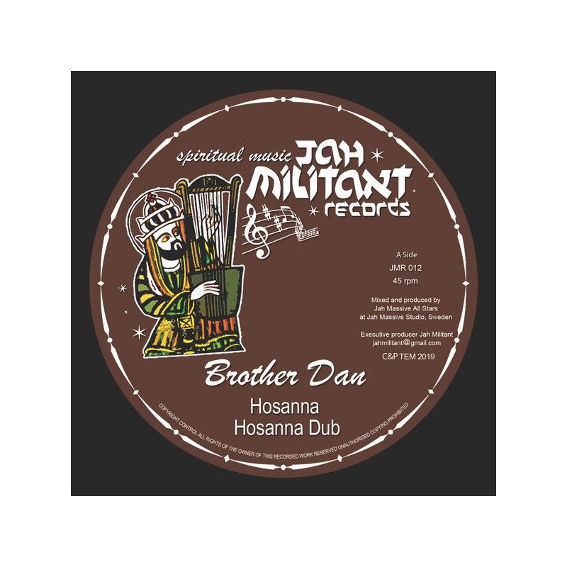 (12") BROTHER DAN & JAH MASSIVE ALL STARS - HOSANNA