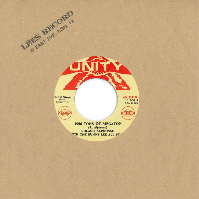 (7") ROLAND ALPHONSO ‎– 1000 TONS OF MEGATON / MUSICAL RESURRECTION