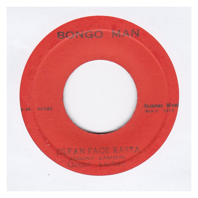 (7") COUNT LASHER - CLEAN FACE RASTA / THE NEW ESTABLISHMENT - RASTA DUB
