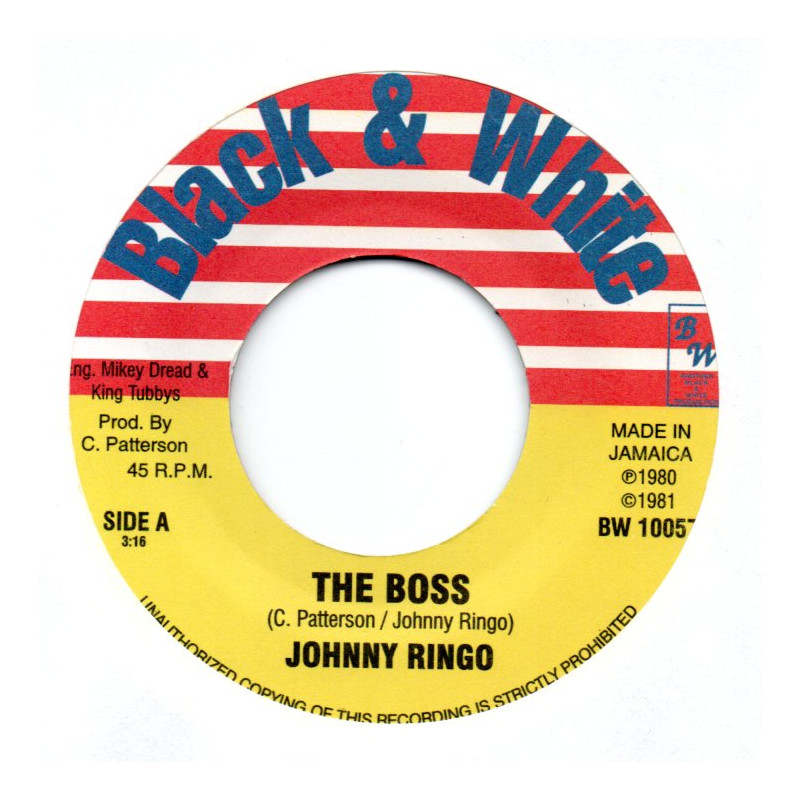 (7") JOHNNY RINGO - THE BOSS / KING TUBBYS - BILLBOARD SKANK