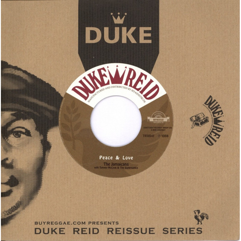 (7") THE JAMAICANS WITH TOMMY MCCOOK & THE SUPERSONICS - PEACE & LOVE ...