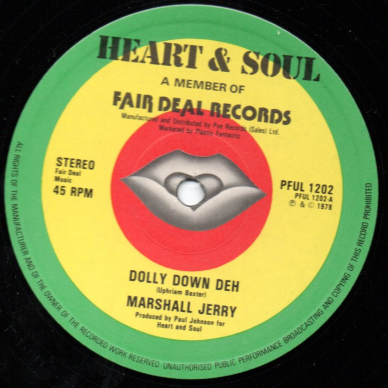 (12") MARSHALL JERRY - DOLLY DOWN DEH / KEN QUATTY - TO HELL AND BACK ...