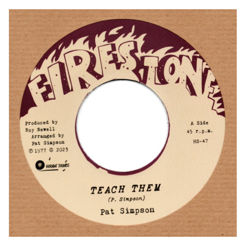 (7") PAT SIMPSON - TEACH THEM / NEWELL ALL STAR - DUB THEM