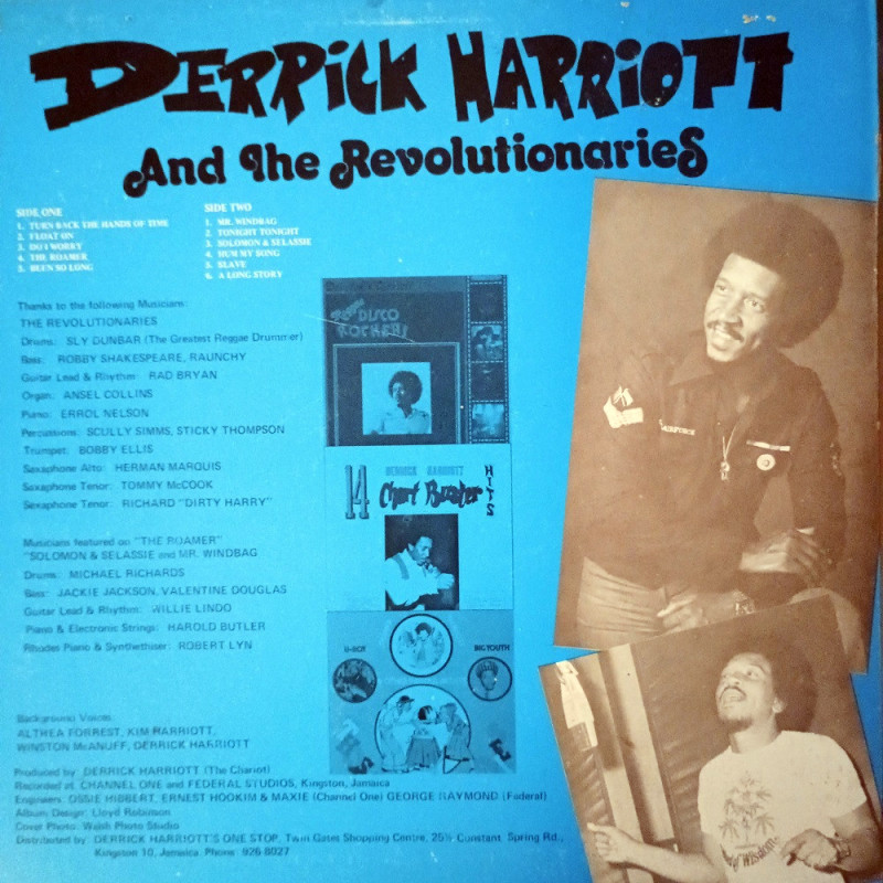 (LP) DERRICK HARRIOTT - REGGAE CHART BUSTERS SEVENTIES STYLE