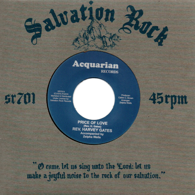 (7") REV. HARVEY GATES - PRICE OF LOVE / IT'S HARD TO LIVE IN THIS OLD ...