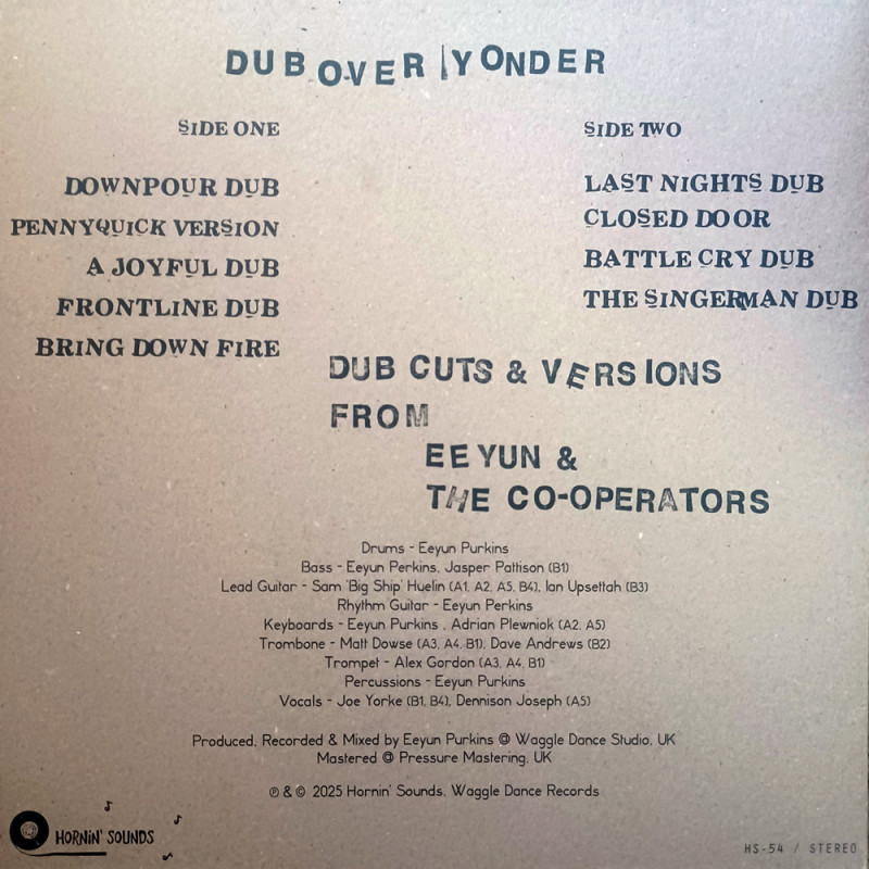 (LP) EEYUN & THE CO OPERATORS - DUB OVER YONDER