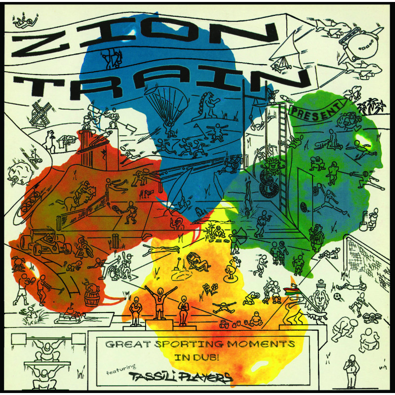 (LP) ZION TRAIN Featuring TASSILI PLAYERS - GREAT SPORTING MOMENTS IN DUB