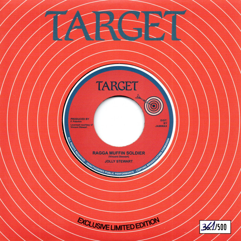 (7") JOLLY STEWART - RAGGA MUFFIN SOLDIER / VERSION