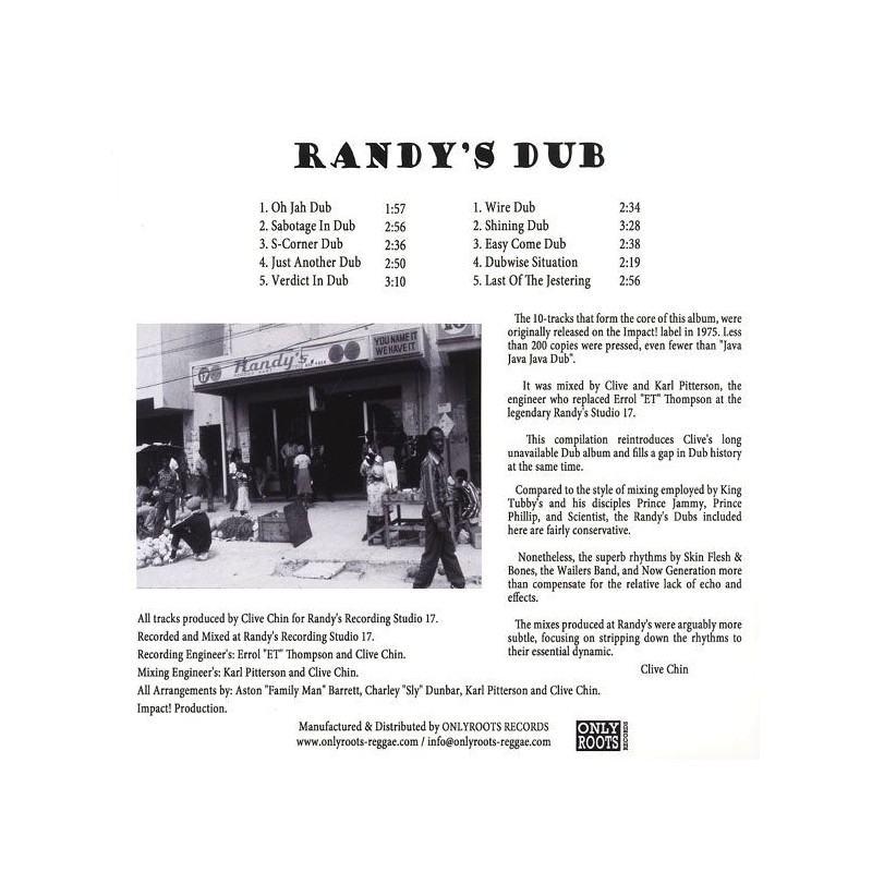 (LP) CLIVE CHIN PRESENTS RANDY'S DUB