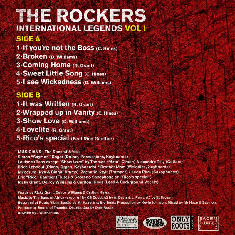 (LP) THE ROCKERS INTERNATIONAL LEGENDS SHOWCASE VOL.1