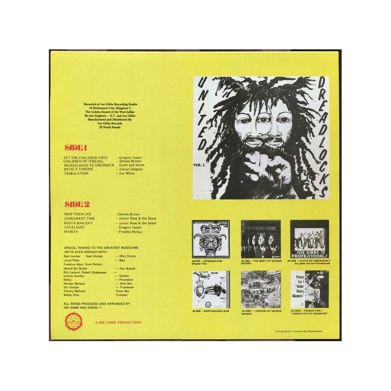 (LP) VARIOUS ARTIST - UNITED DREADLOCKS VOL.1